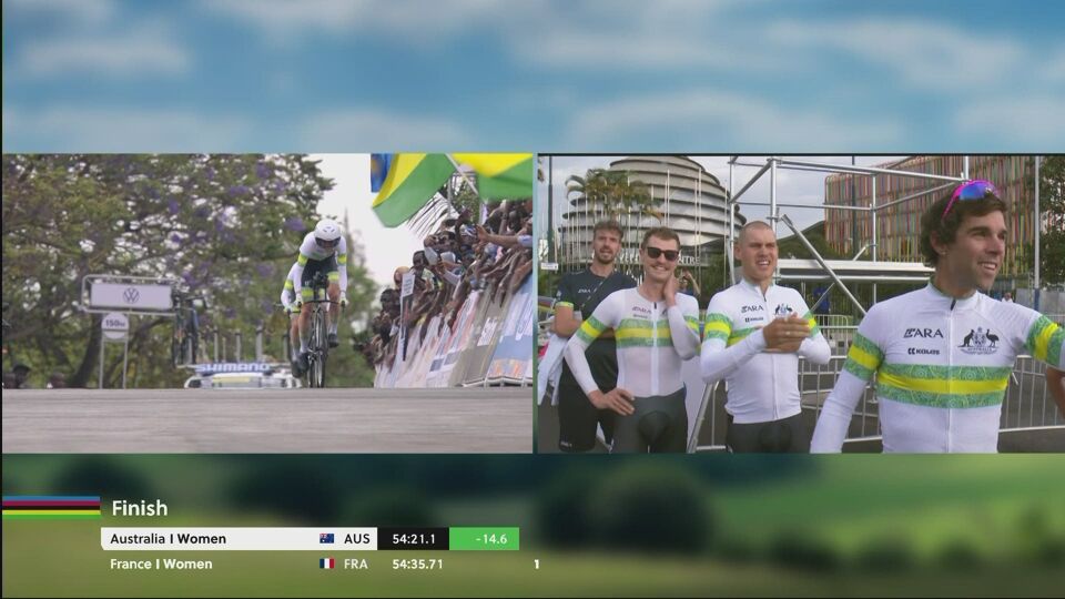 Wat een nagelbijter! Australië verlengt wereldtitel in mixed relay na secondespel, België wordt ...