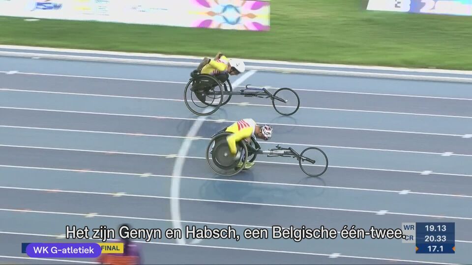Goud én zilver voor België op 100m op het WK G-atletiek | sporza